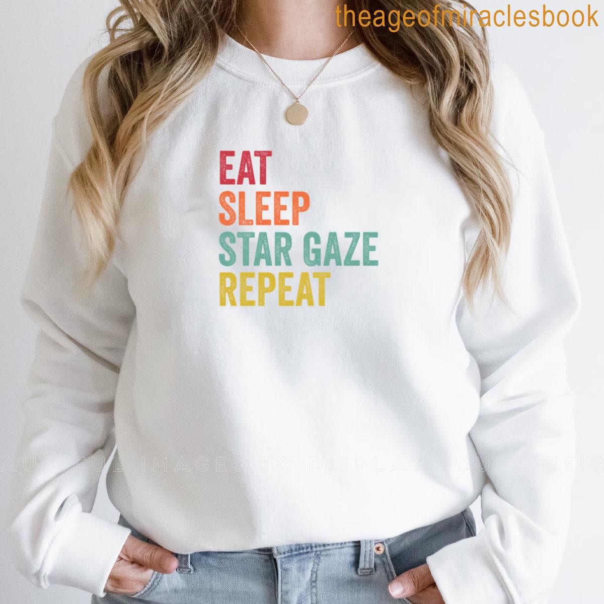 Eat Sleep Star Gaze Repeat T-shirt