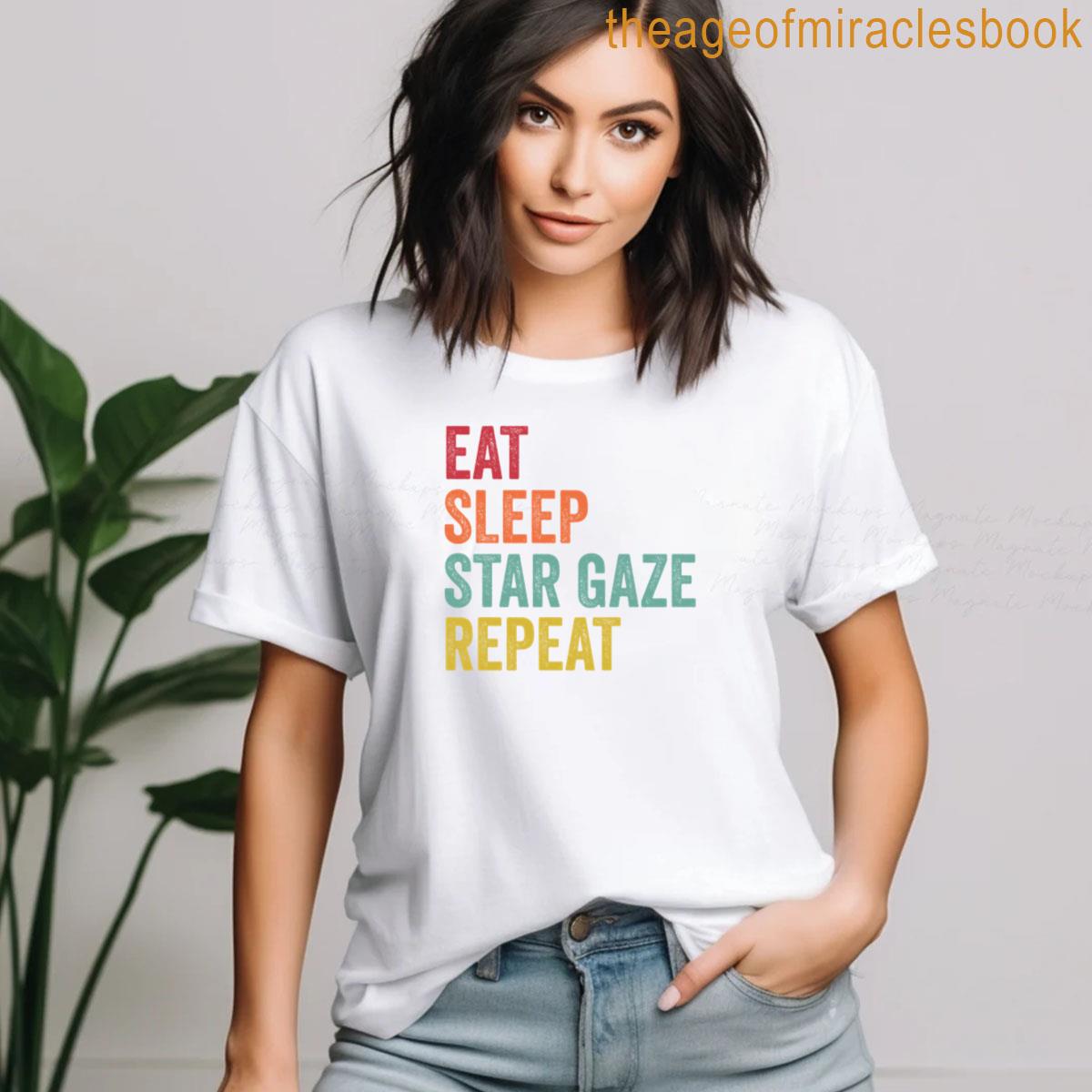 Eat Sleep Star Gaze Repeat T-shirt