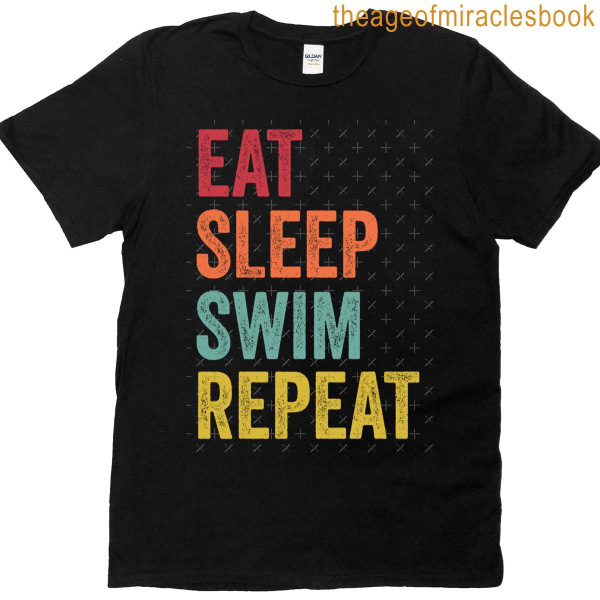 Eat Sleep Swim Repeat Oversized T-shirt