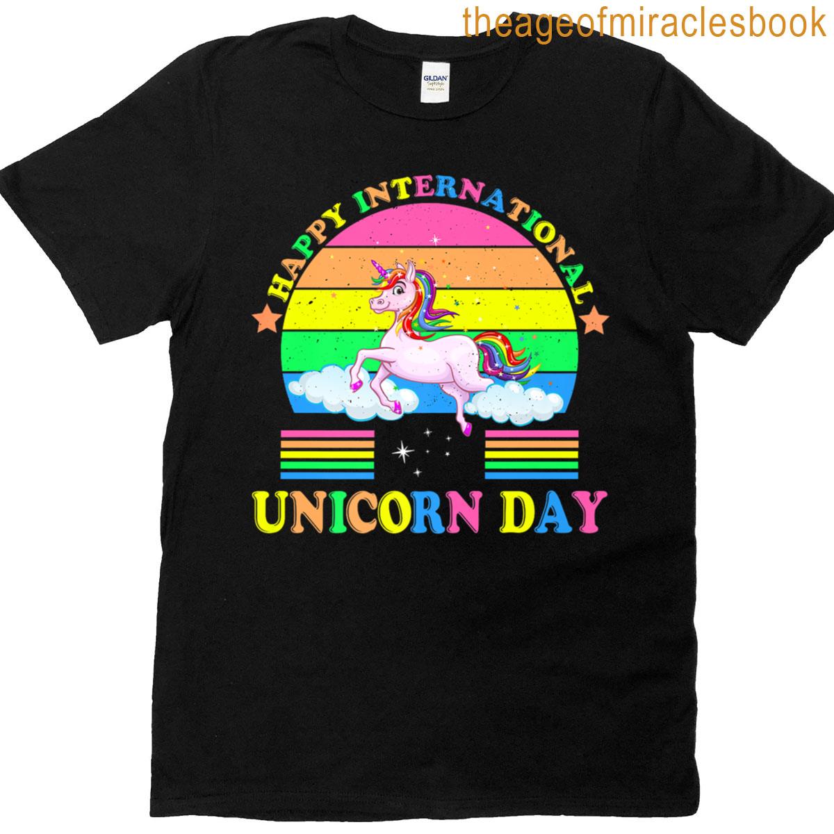Happy National Unicorn Day Cute Unicorn Kids Cute Tee Premium T-shirt