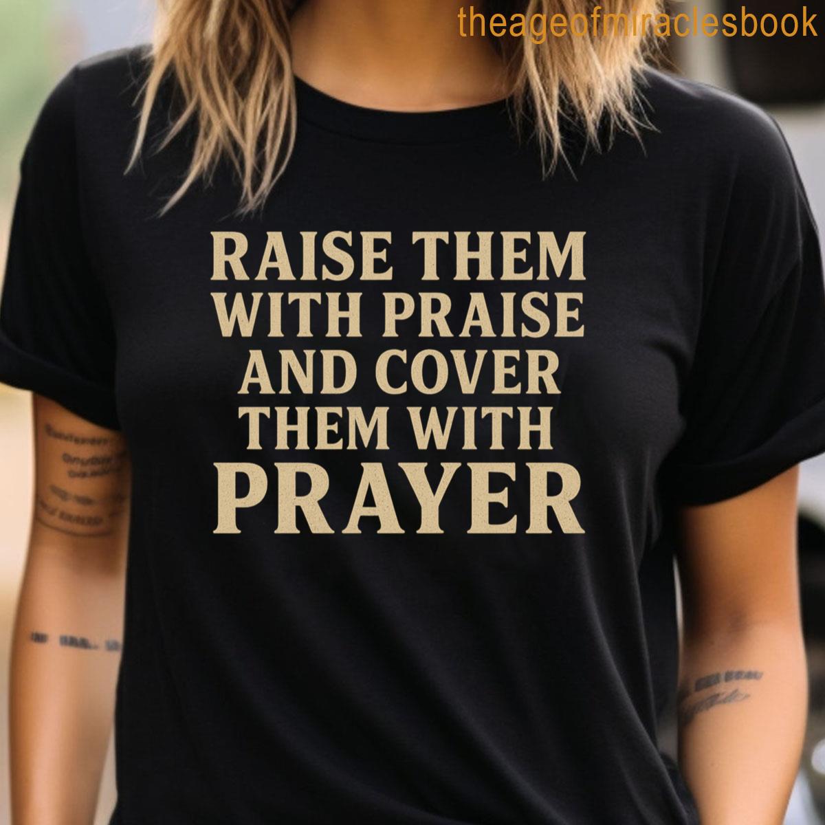 Praise Amp Prayer Mama Tee Faith-filled Parenting Oversized T-shirt