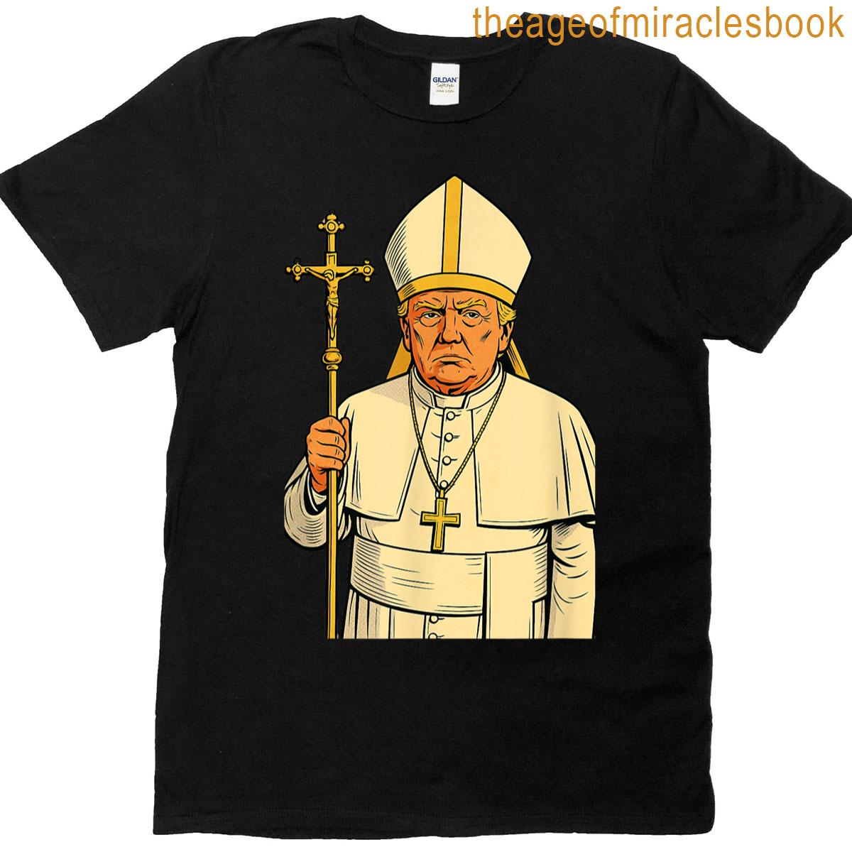 Sacred Style With A Twist Cartoon Religious Leader Art T-shirt