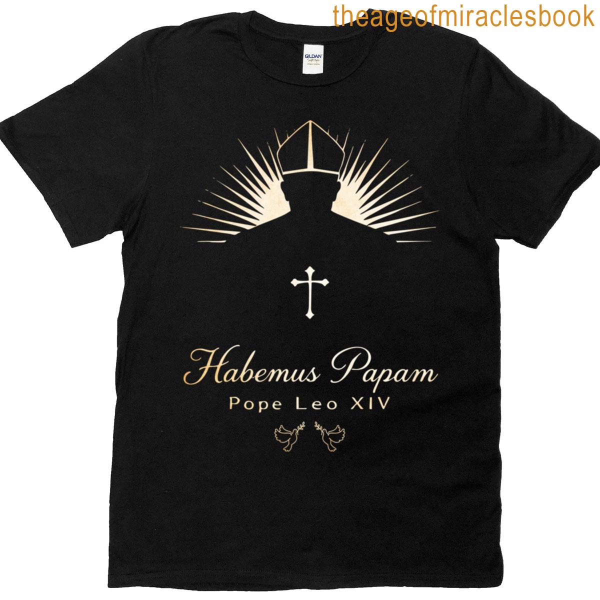 Pope Leo Xiv Habemus Papam Radiant Silhouette T-shirt
