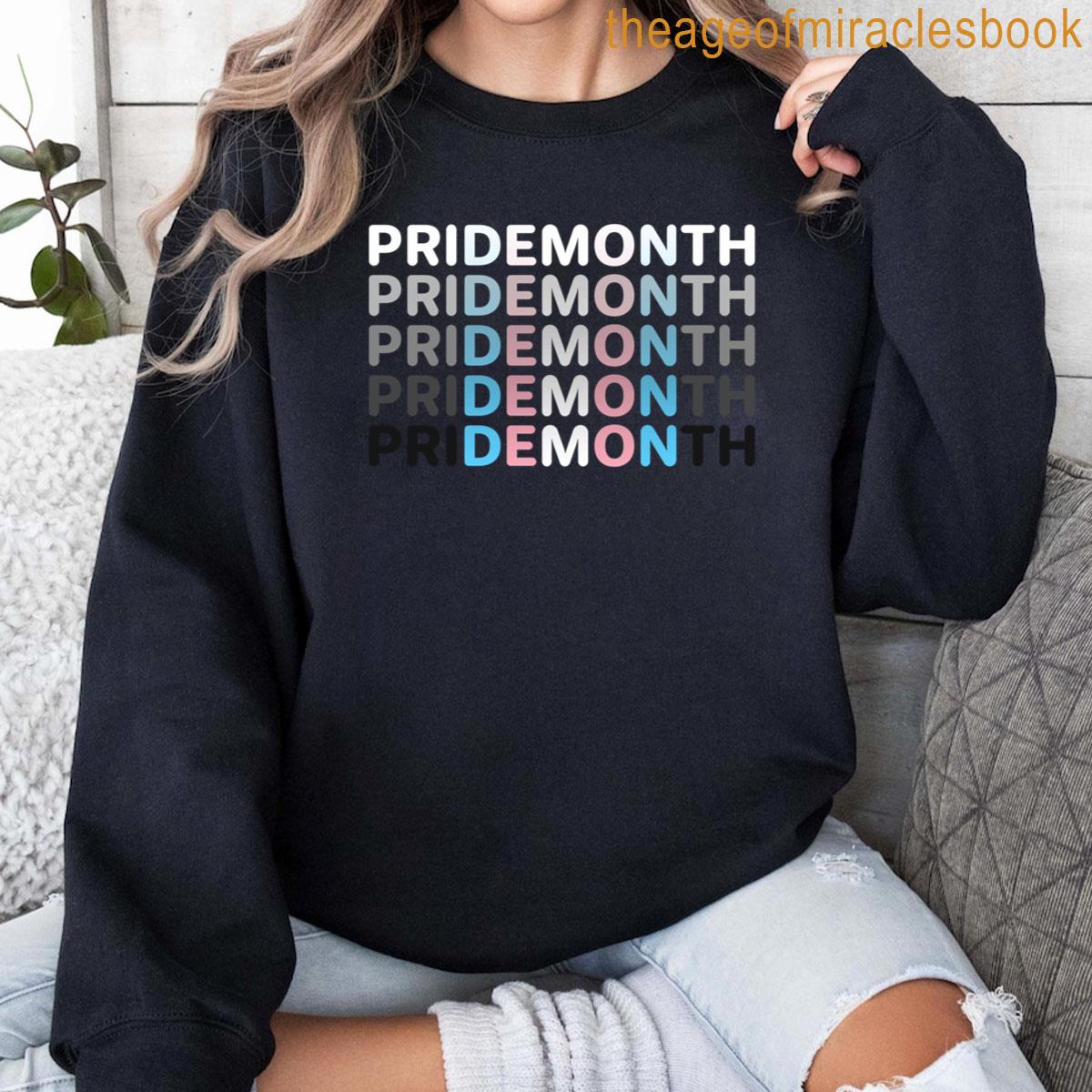 Transgender Pride Demon Month Humour Comedy Satirical Lgbtq Pride Flag ...