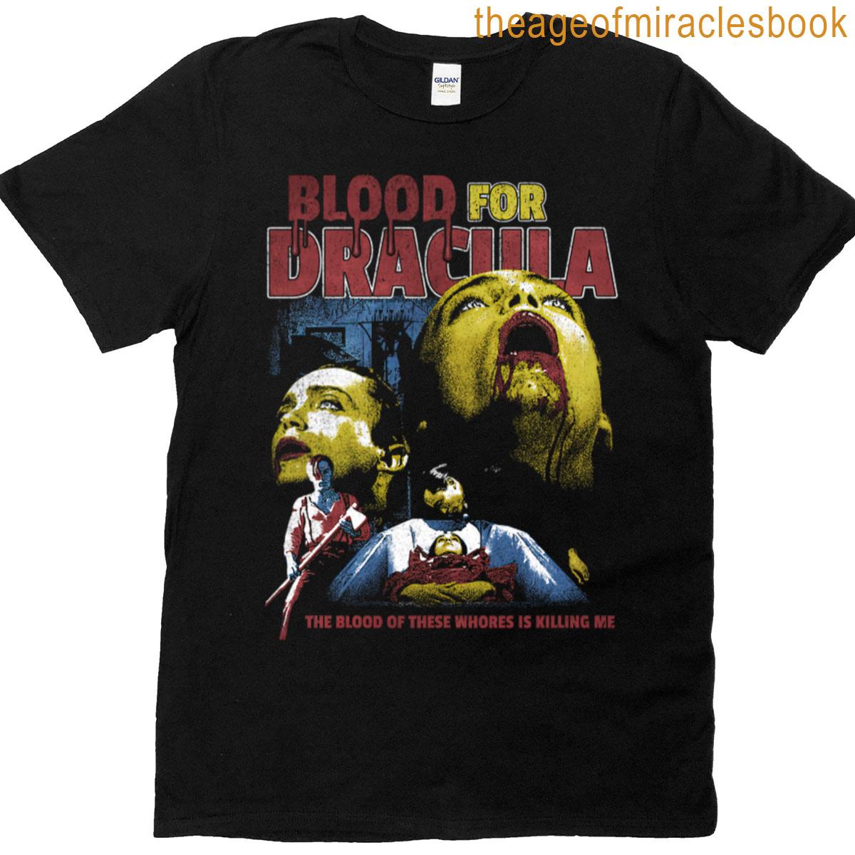 Blood For Dracula Horror Movie T-shirt