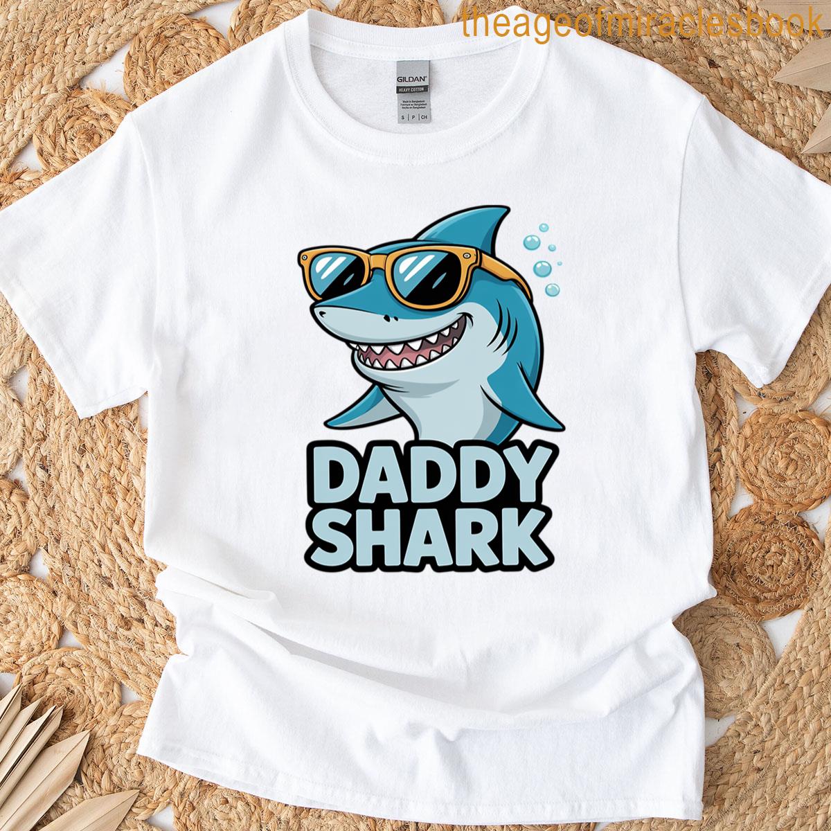 Daddy Shark Fathers Day T-shirt