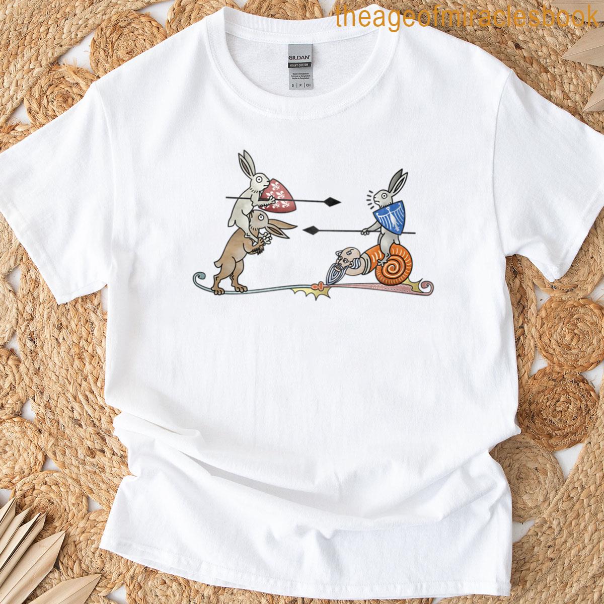 Medieval Marginalia - Jousting Rabbits T-shirt