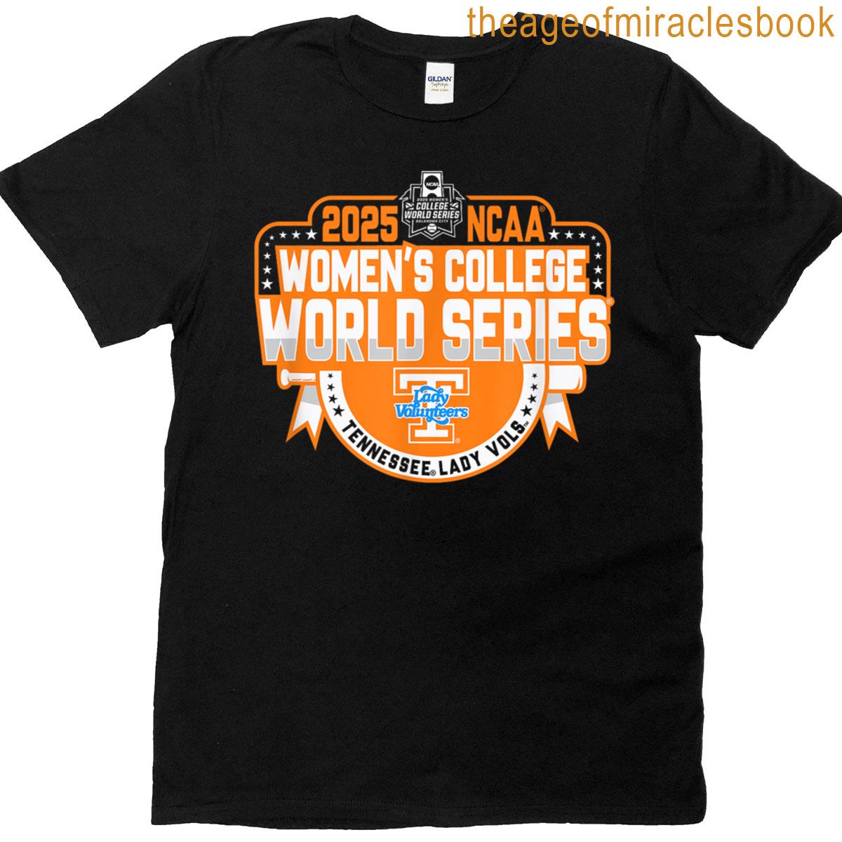 Tennessee Volunteers Wcws 2025 Womens College World Series T-shirt