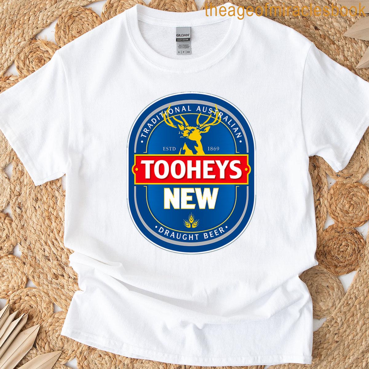 Vol Tooheys Old Brewery Irish Whiskey Logo Brewery Local T-shirt