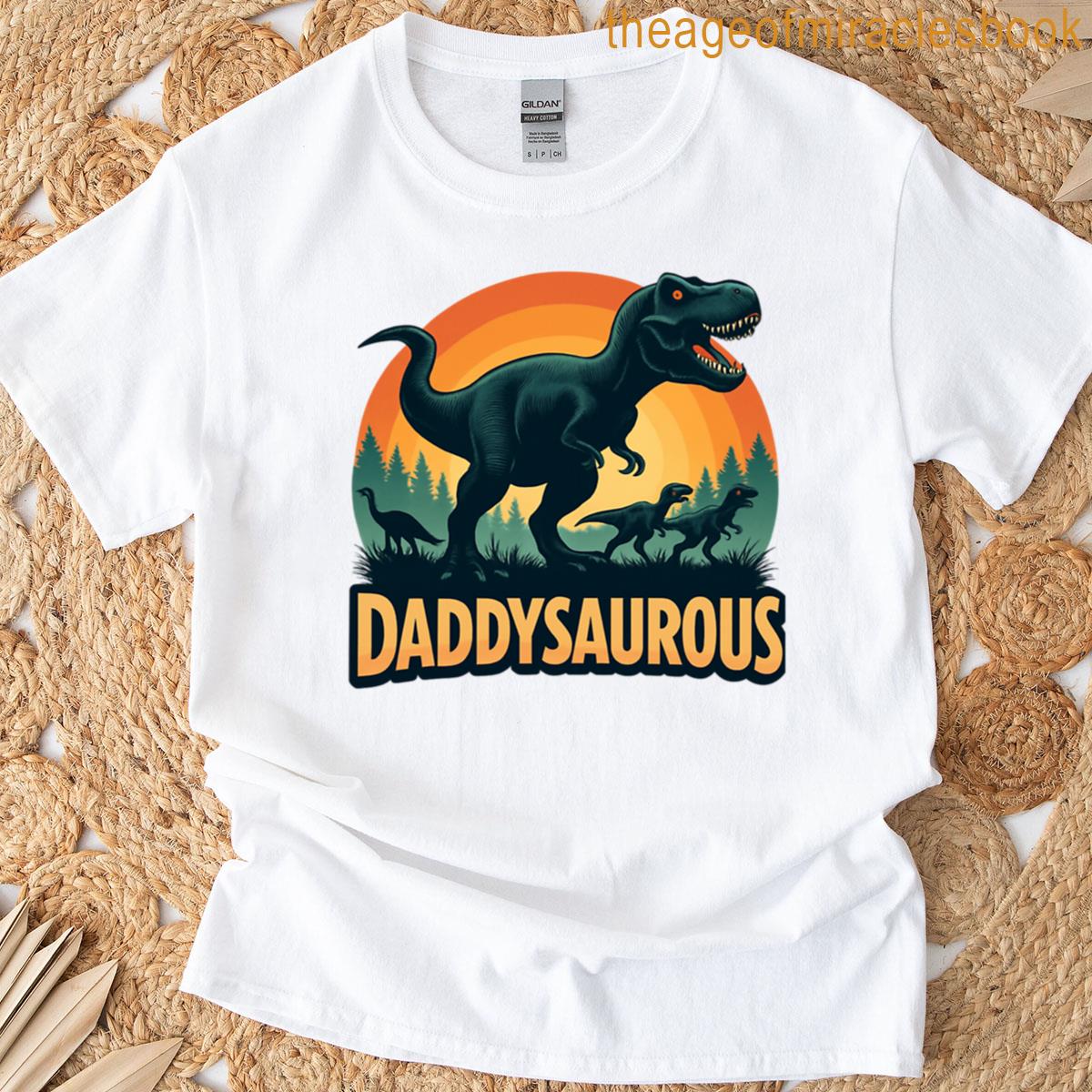 Daddysaurus T Rex Dinosaur Daddy Saurus Family Matching T-shirt