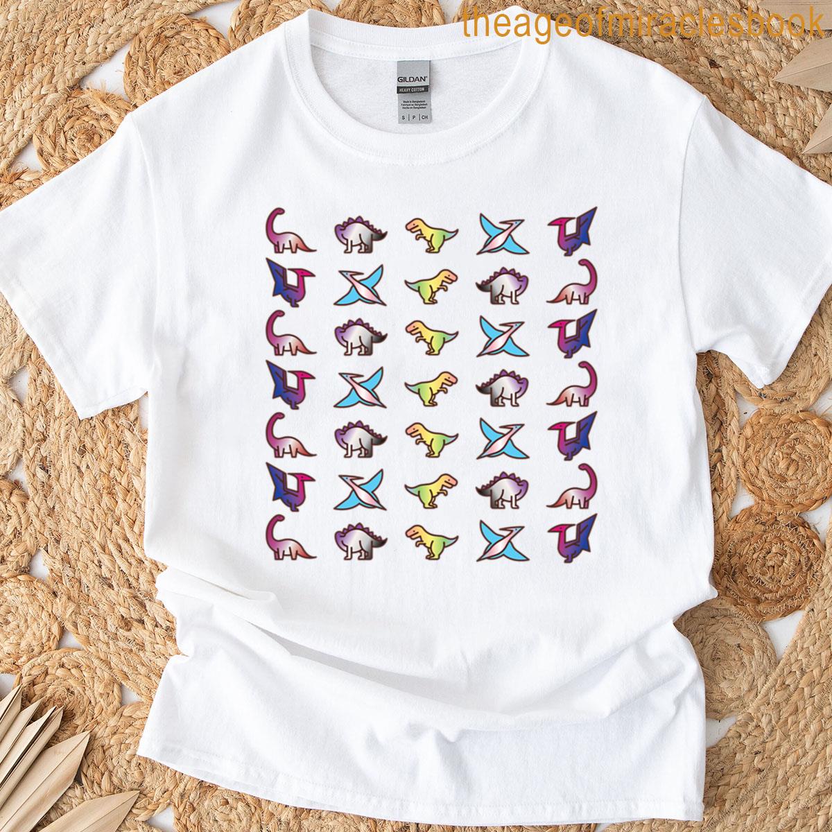 Discreet Pride Dinosaurs T-shirt