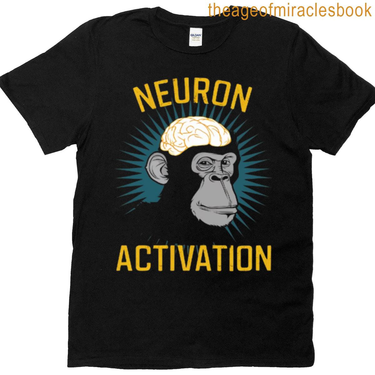 Neuron Activation Monkey Meme T-shirt