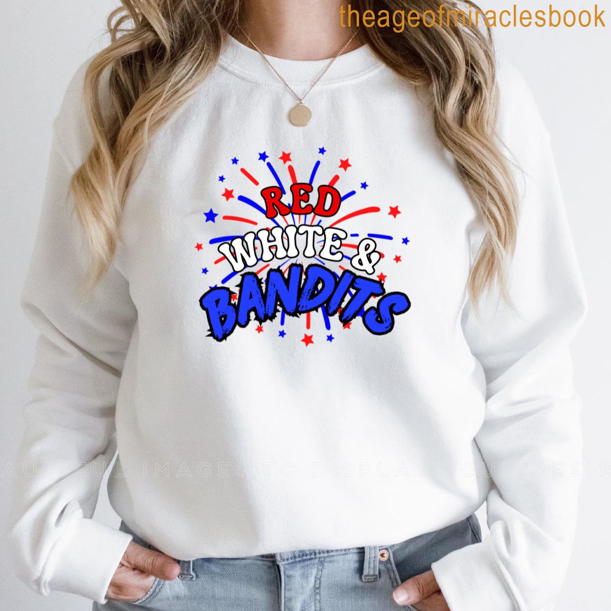Red White Bandits Fireworks T-shirt