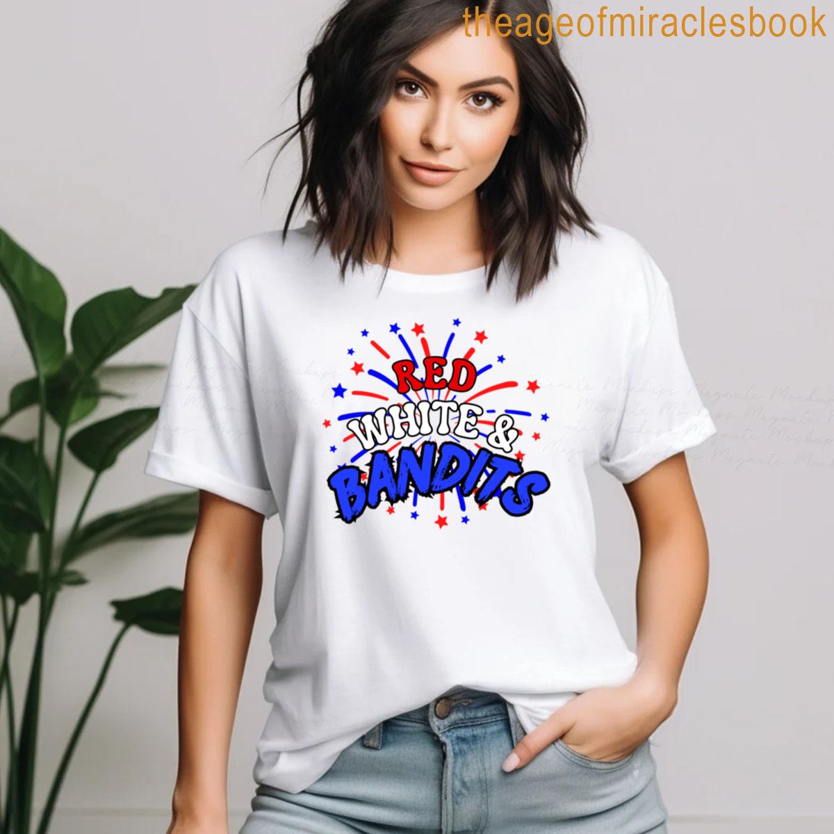 Red White Bandits Fireworks T-shirt