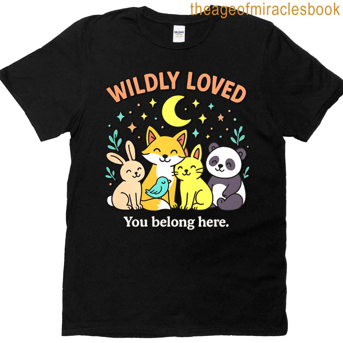Wildly Loved Cute Animal Friends Design T-shirt