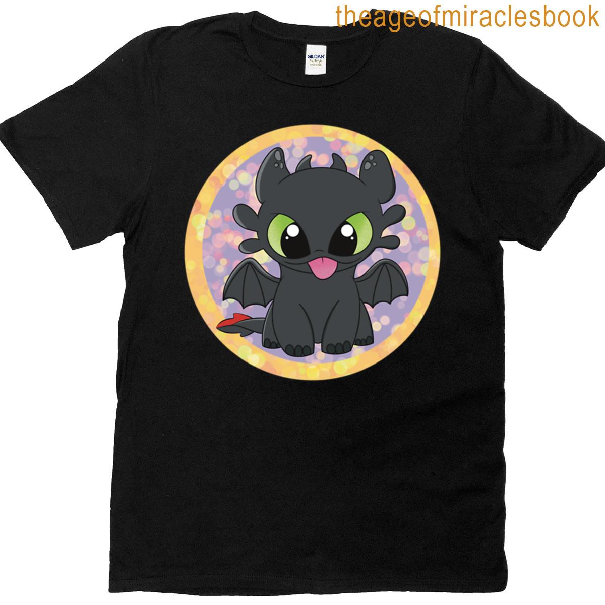 Chibi Dragon Httyd Toothless Sticker T-shirt