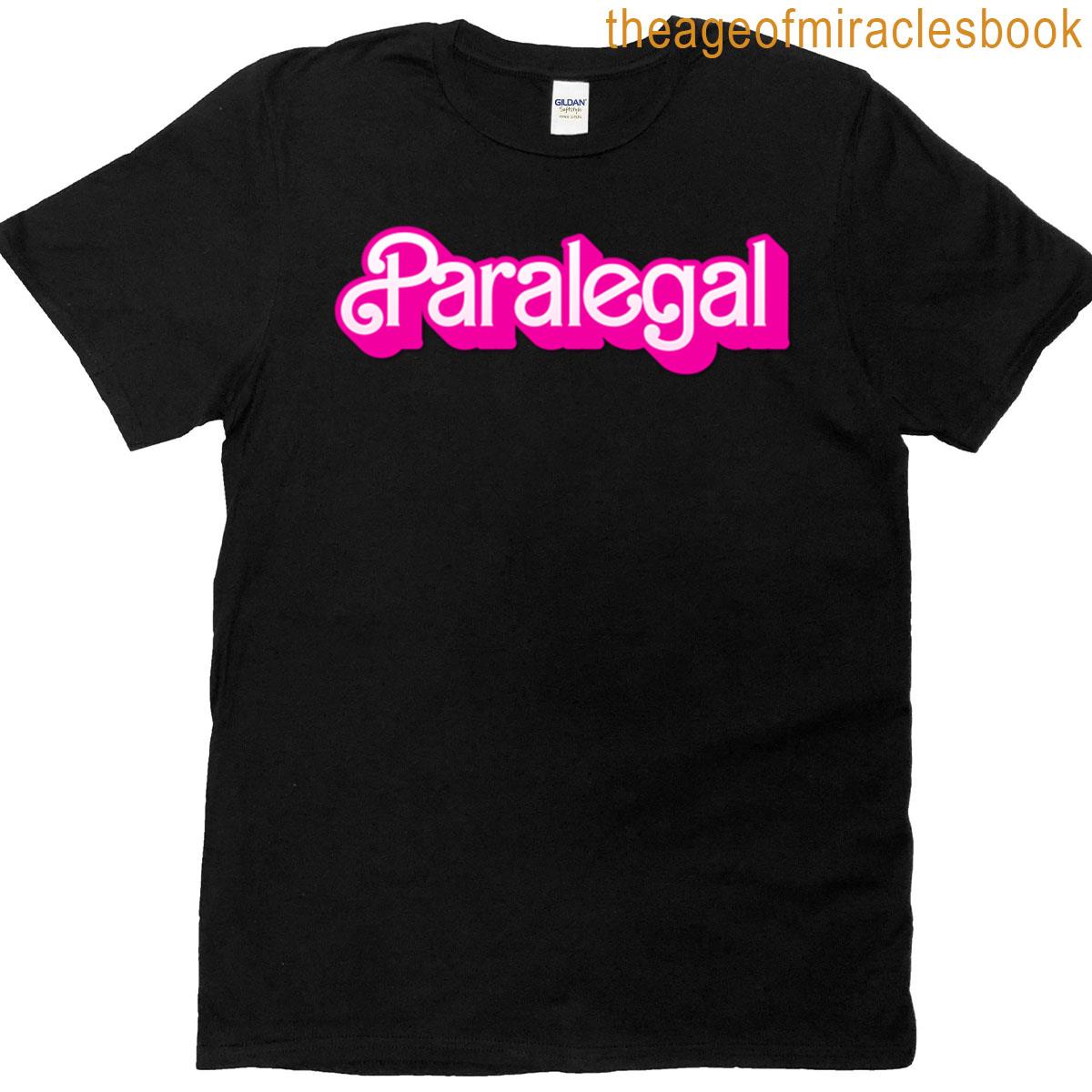 Paralegal In Hot Pink Font T-shirt