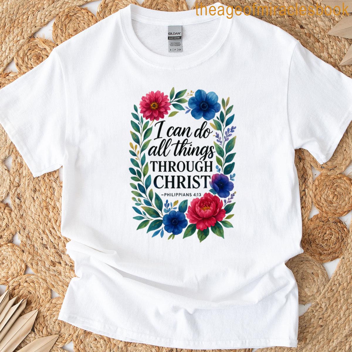 With God All Things Are Possible - Matthew 1926 Design T-shirt