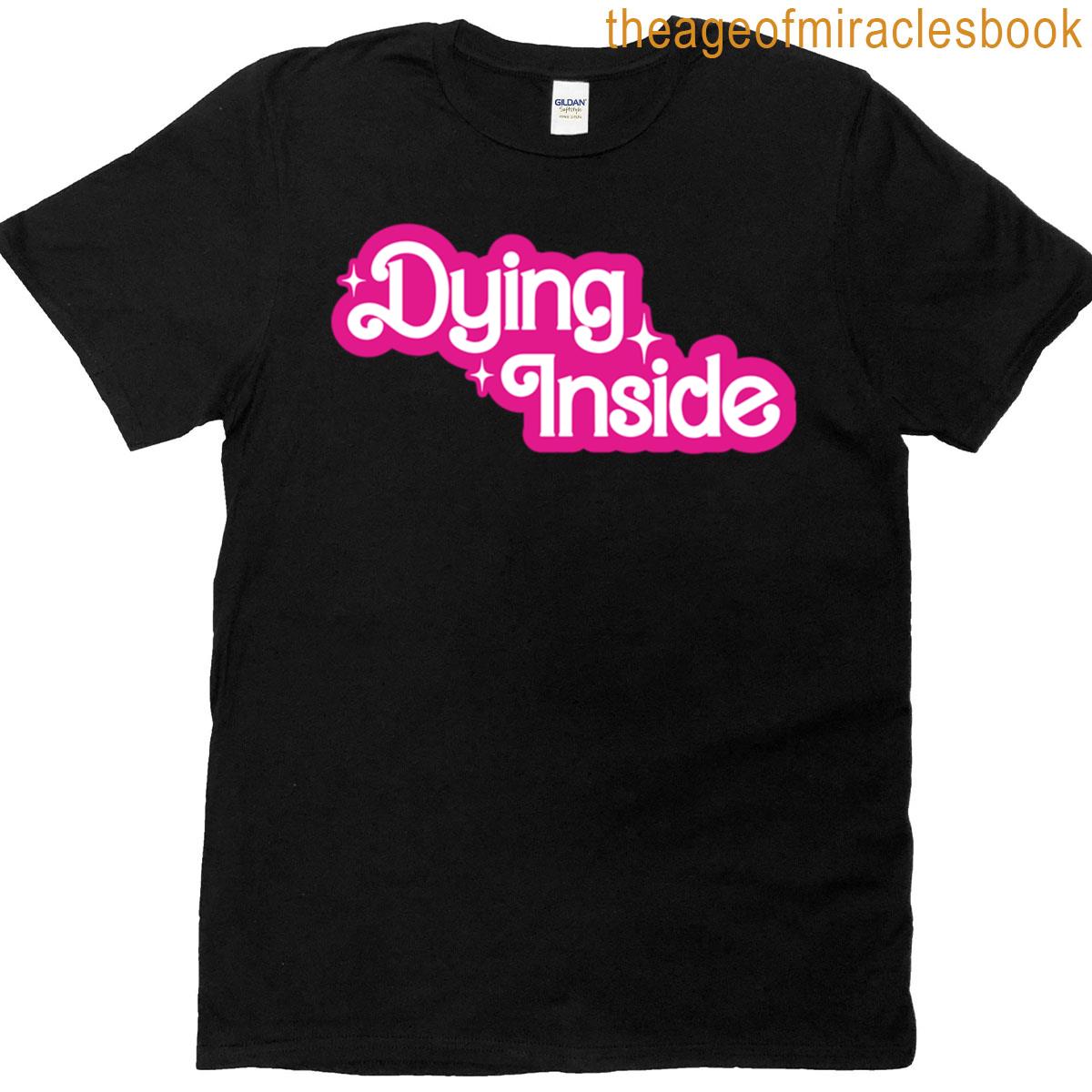 Dying Inside Sticker T-shirt