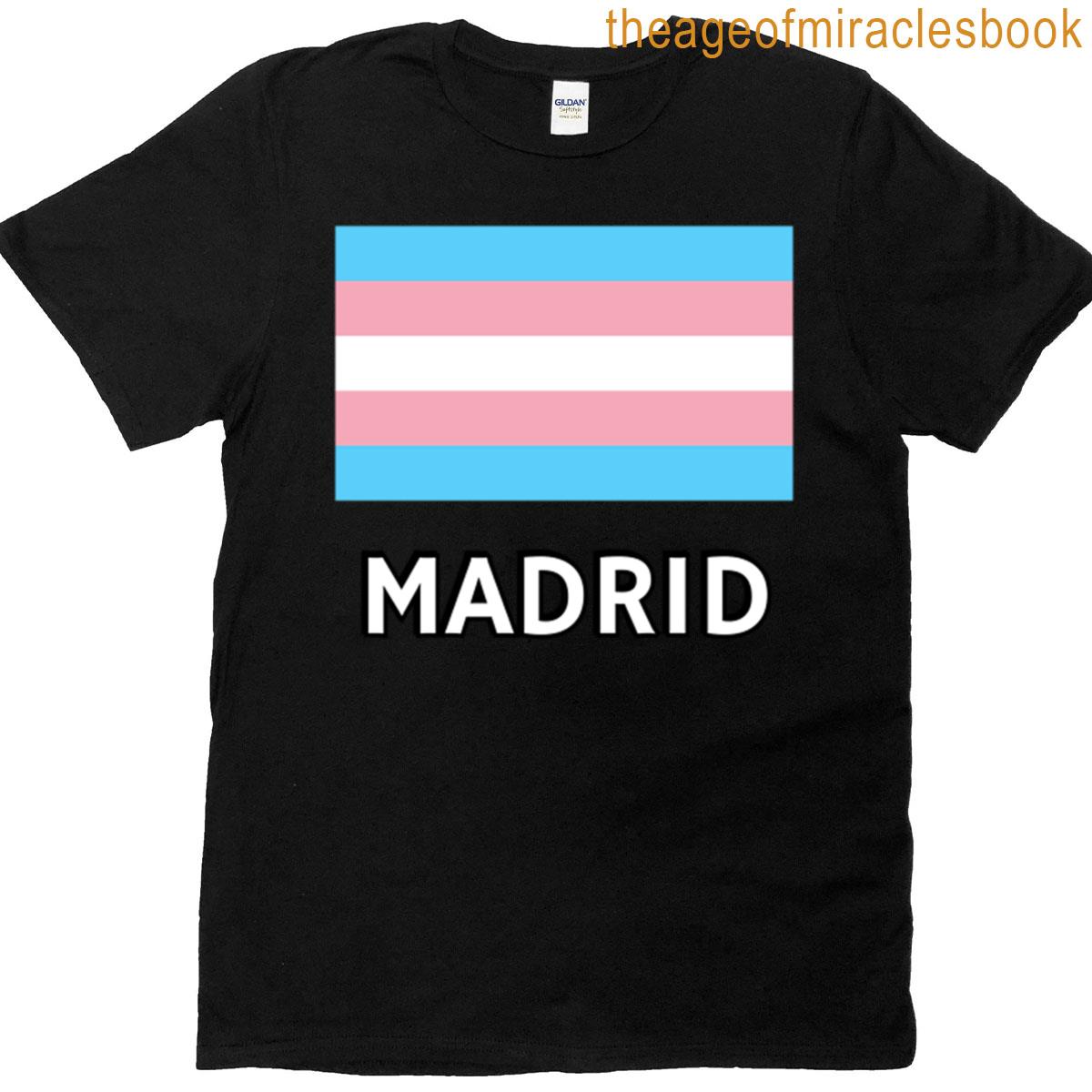 Trans Pride Flag Madrid Tri-blend T-shirt
