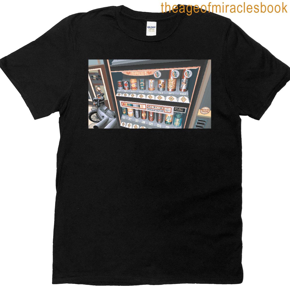 Vending Machine And Scooter Pixel Scene Oversized T-shirt