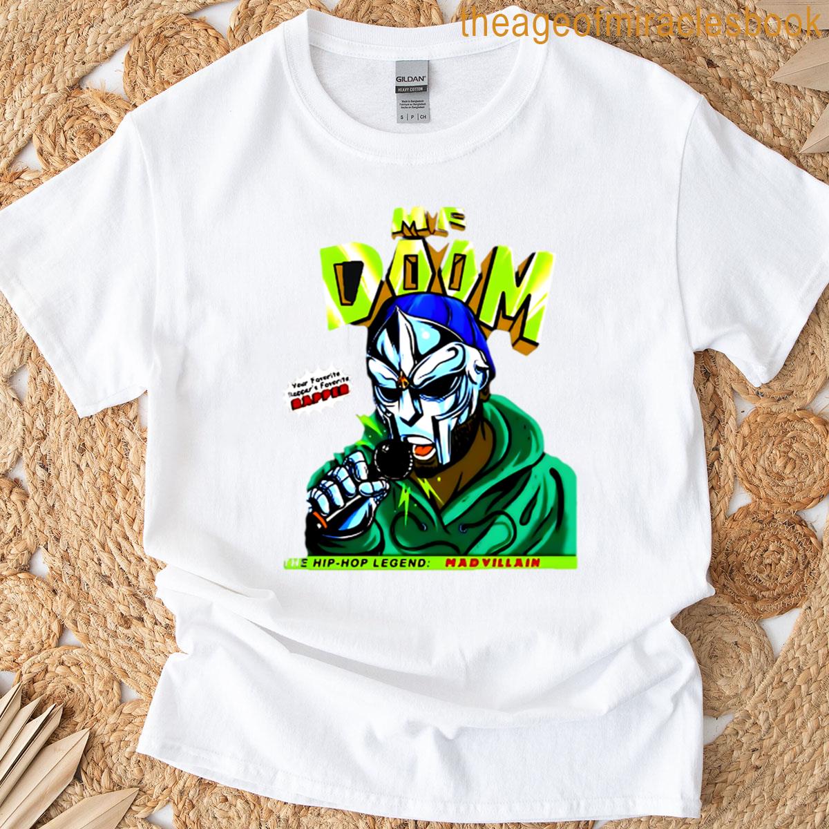 Illustration En Demi-teinte De Mf Doom Longue T-shirt