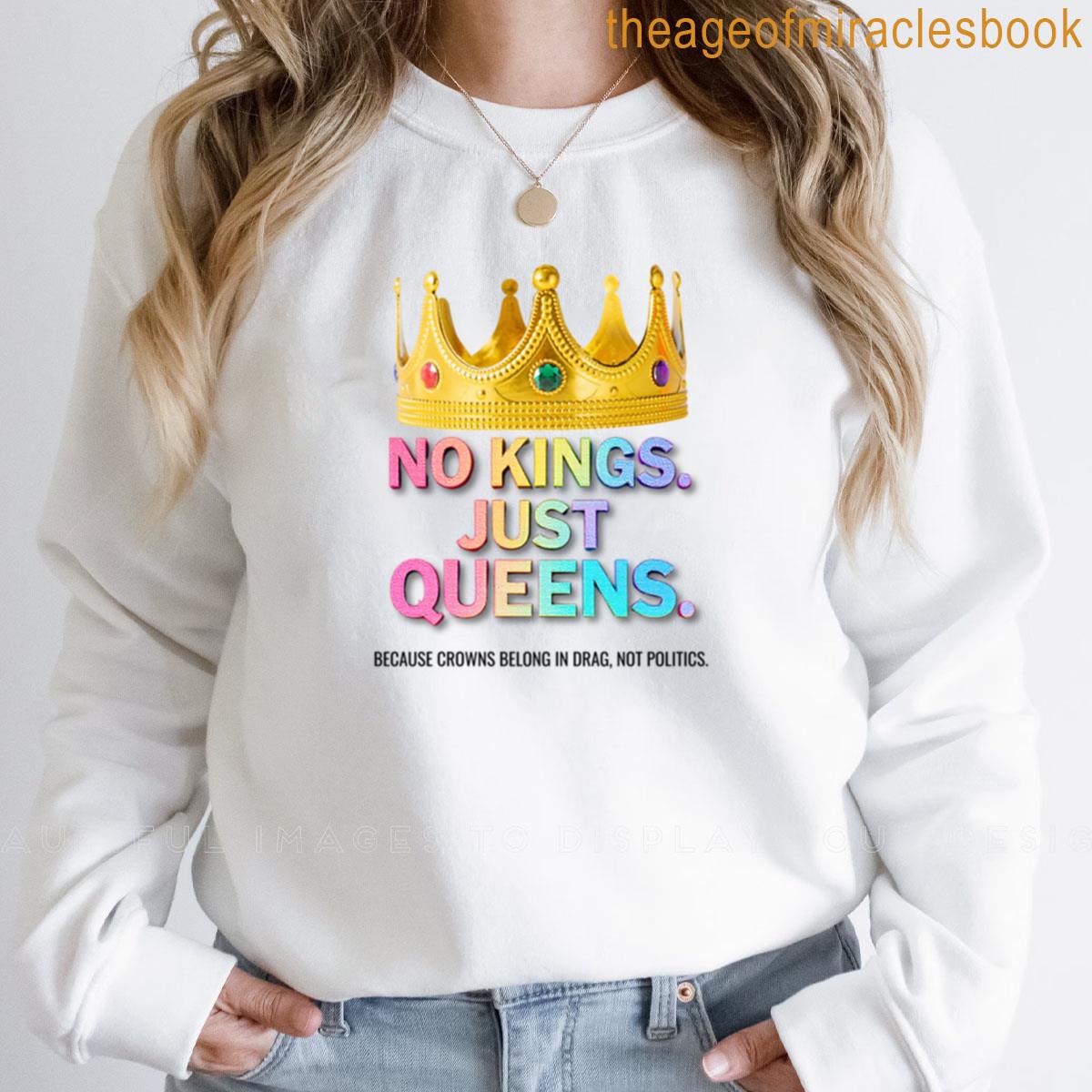 No Kings Just Queens V3 T-shirt