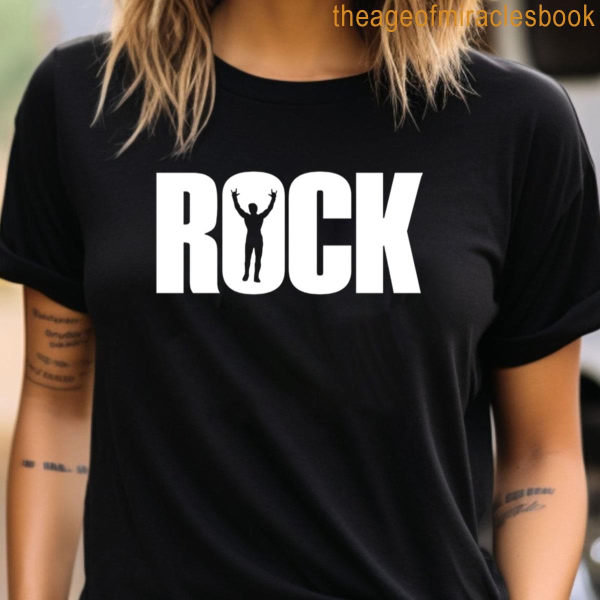 Bold Rock 80s Blockbuster Style With Heavy Metal Hand Sign T-shirt