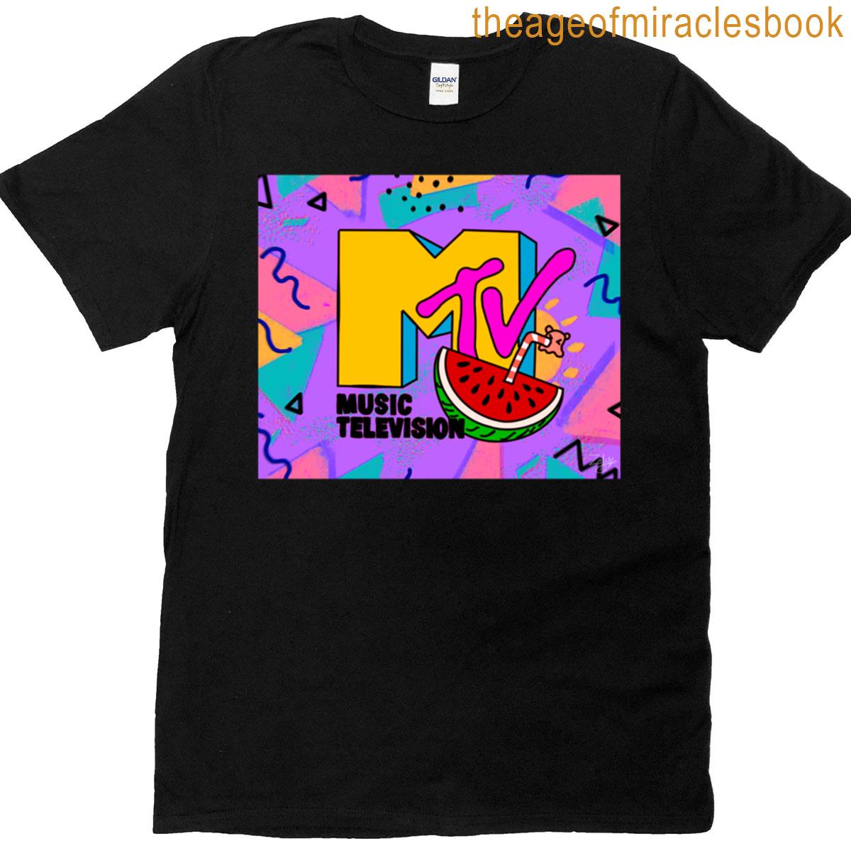 Retro 90s Mtv-inspired Summer Vibes T-shirt