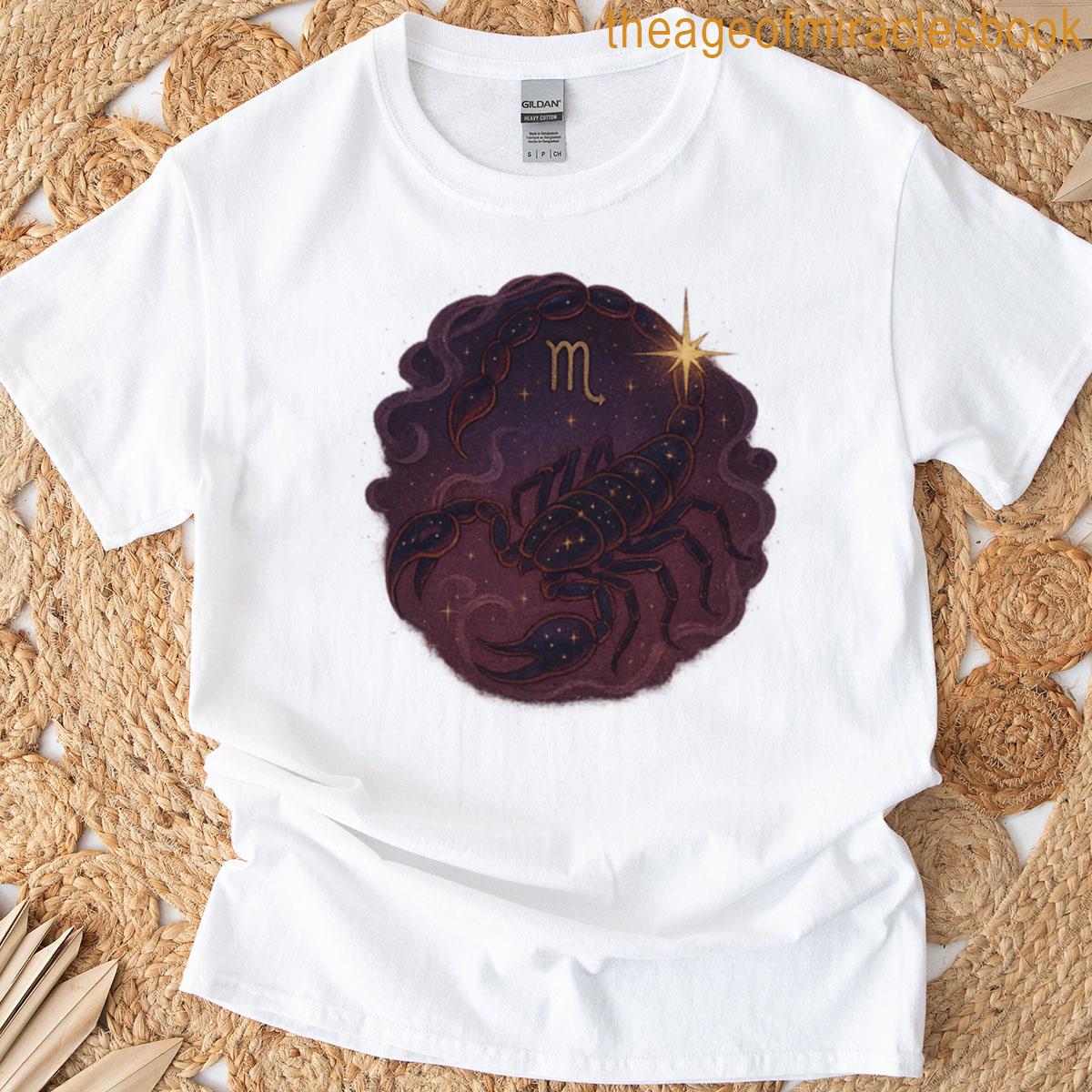 Scorpio Zodiac Illustration Scorpion Star Sign Celestial Dark Sky ...