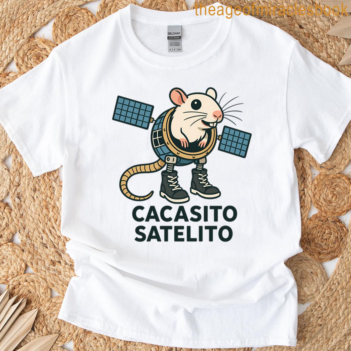 Cacasito Satelito Italian Brainrot Meme Rat In Orbit T-shirt