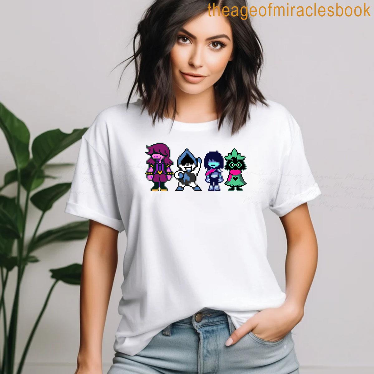 Deltarune - Main Characters Suzie Lancer Kriss Rasiel T-shirt