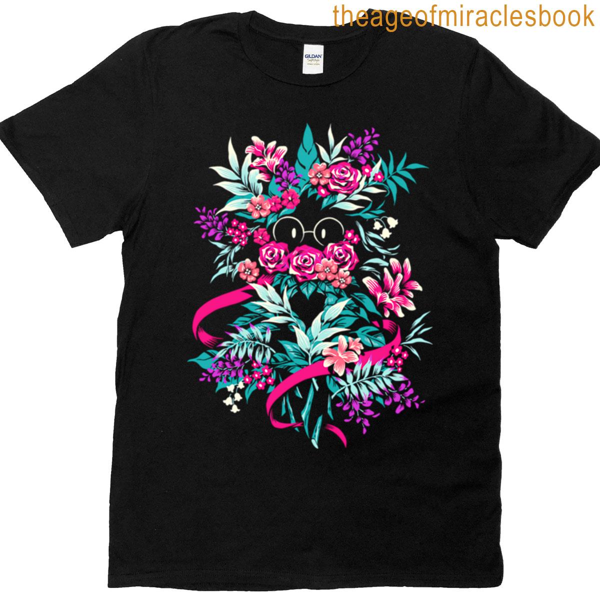 Deltarune Spamton Merch Ralsei Floral T-shirt