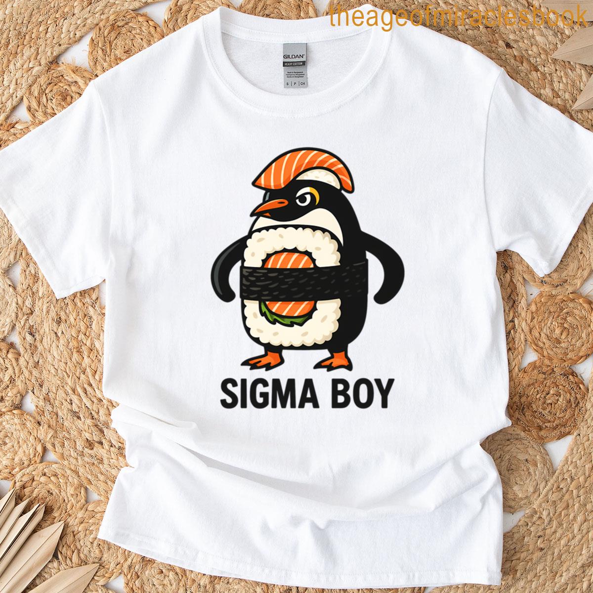 Sigma Boy - Sushi Penguin Italian Brainrot Meme T-shirt