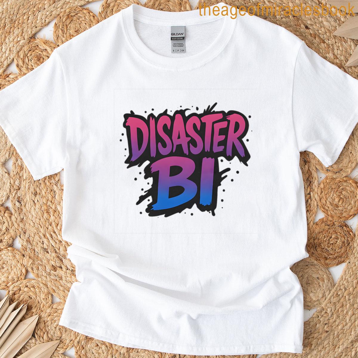 Disaster Bi Bold Pride Gradient T-shirt
