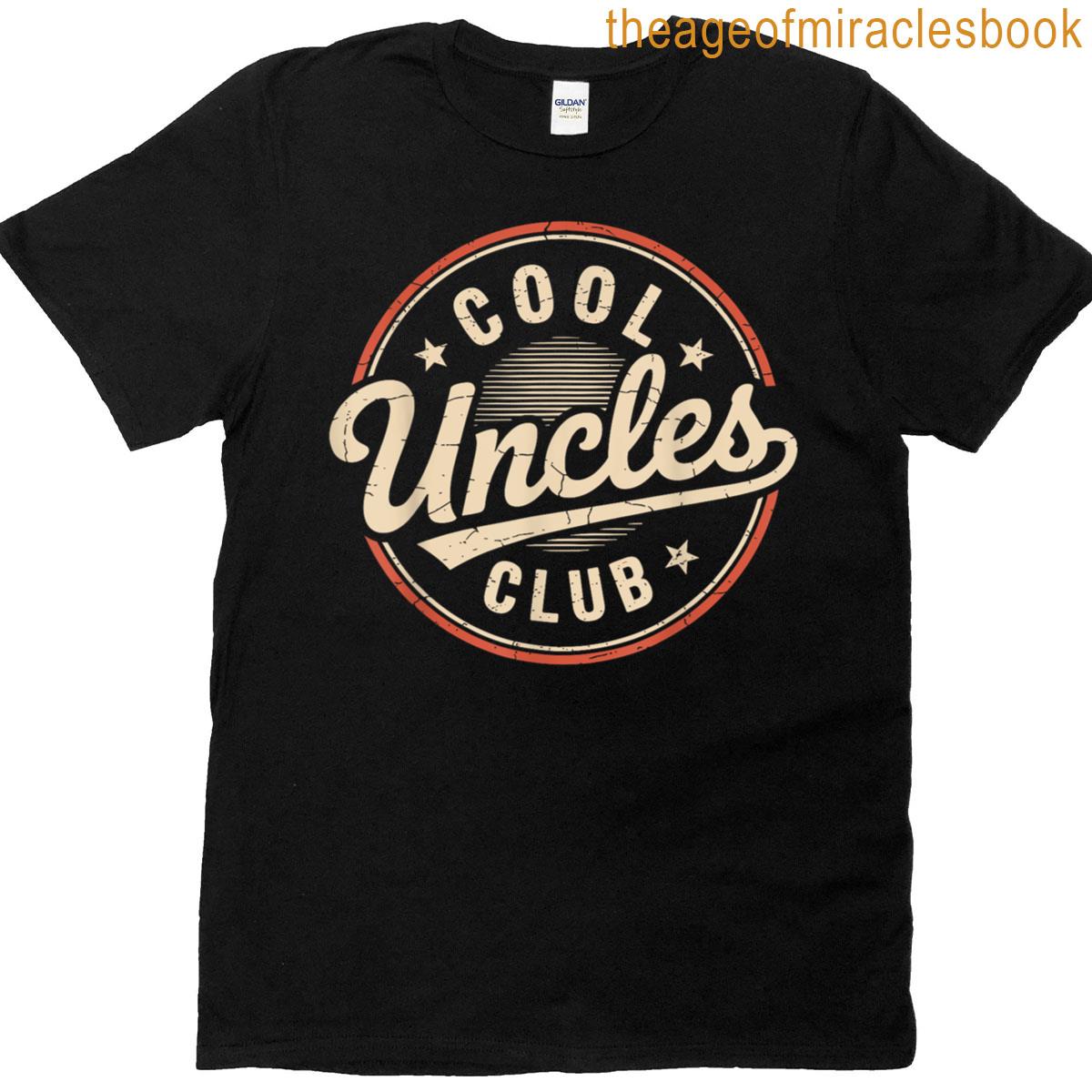 Vintage Cool Uncles Club Funny Uncle Fathers Day T-shirt