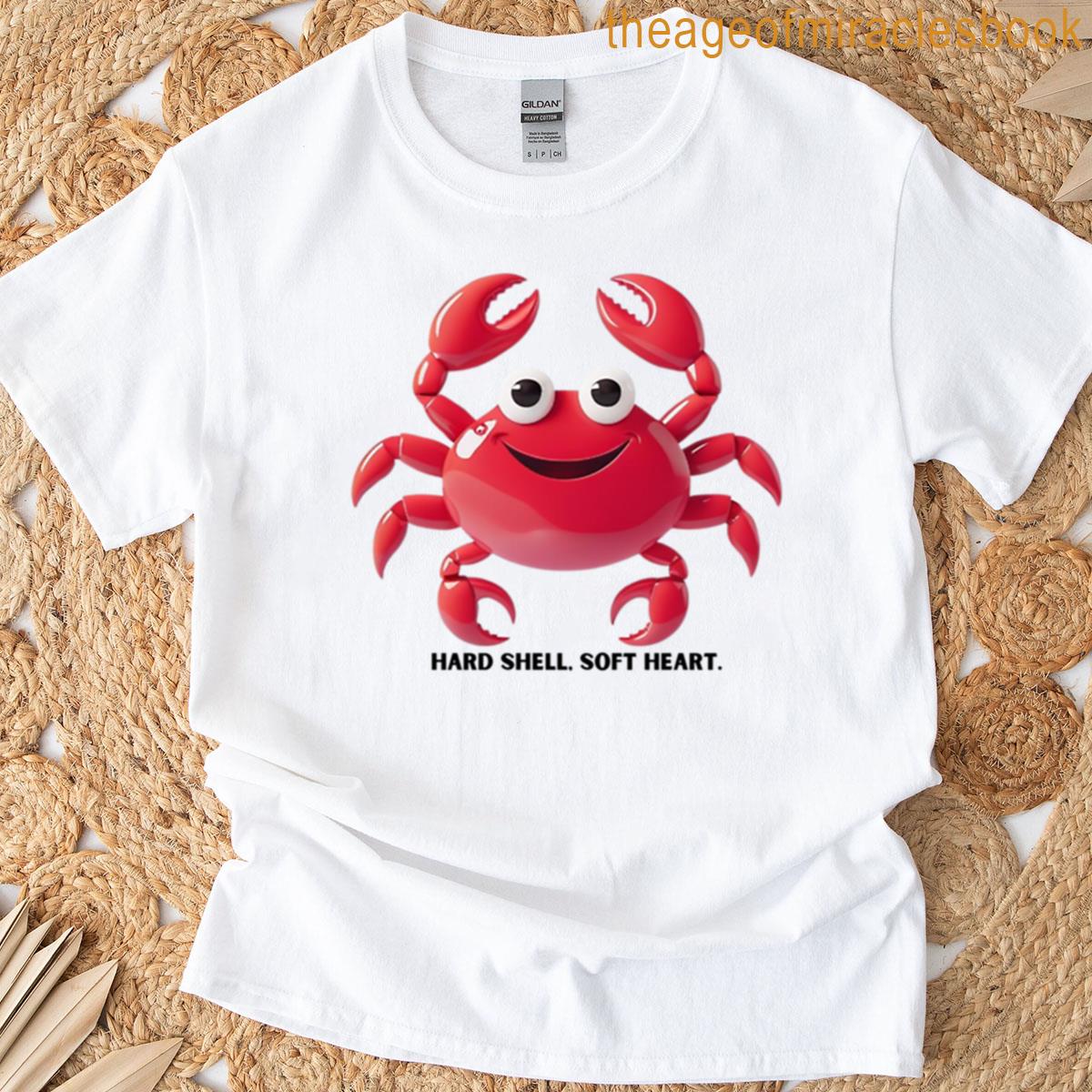 Hard Shell Soft Heart Crab Vibes T-shirt