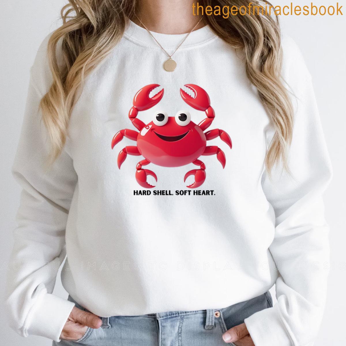 Hard Shell Soft Heart Crab Vibes T-shirt