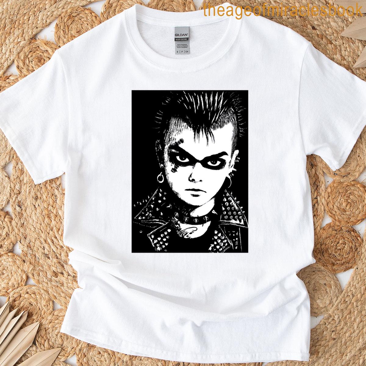 Intense Punk Male With Graphic Mohawk Design T-shirt