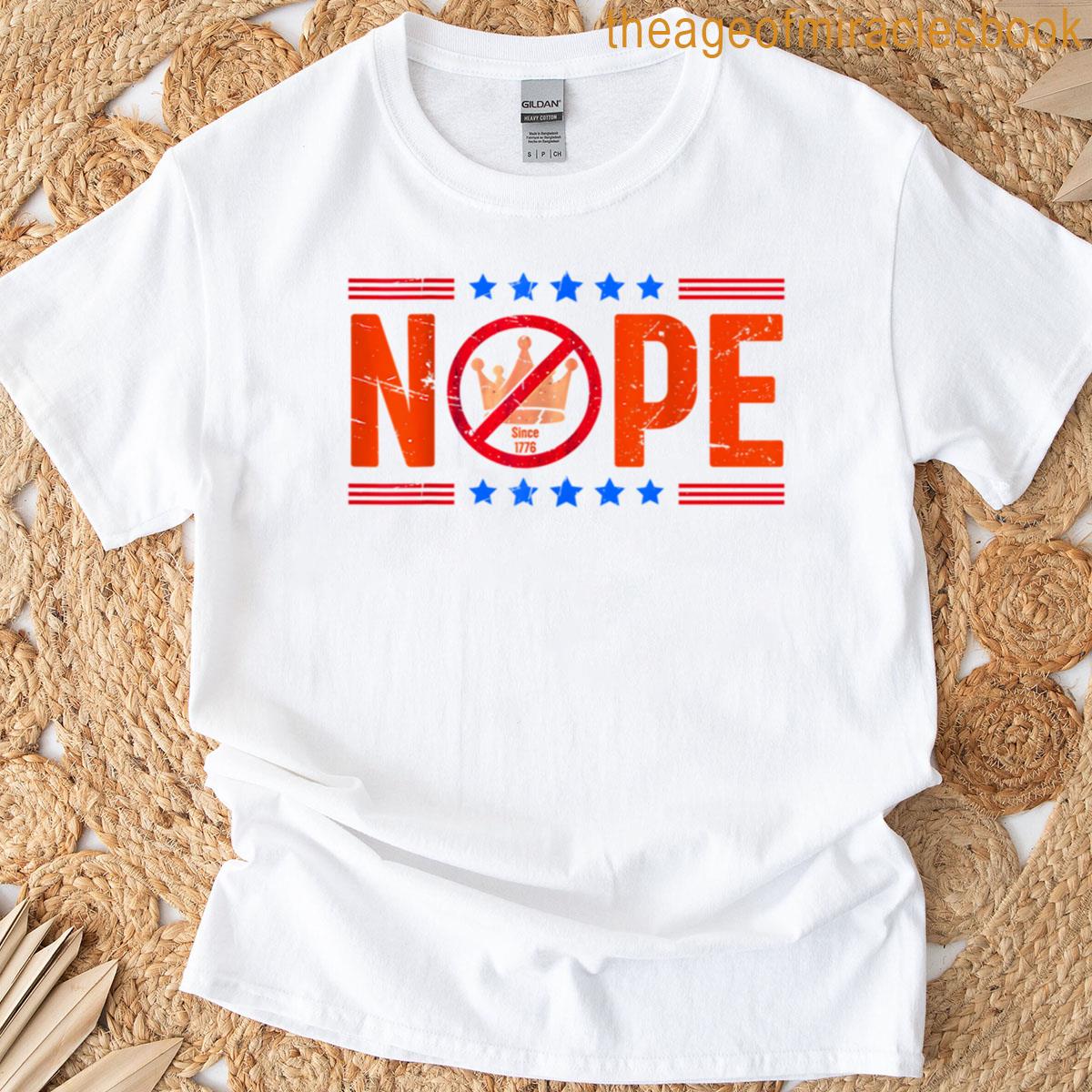 Nop Nope Fist Crown No Kings T-shirt