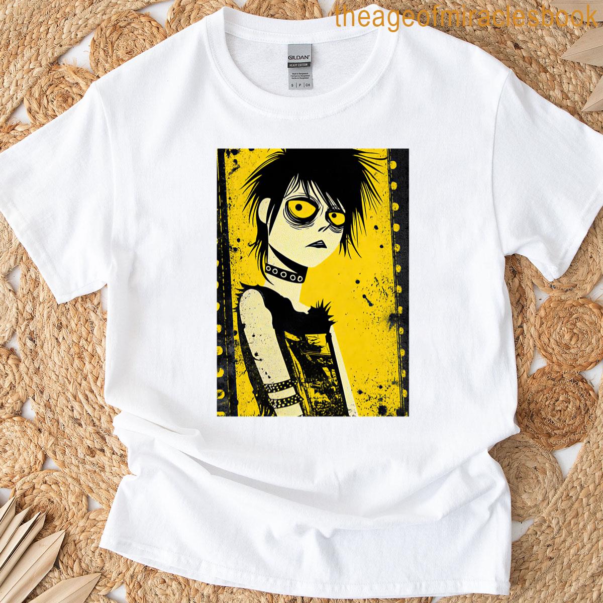 Pale Skin Punk With Dark Graphic Shadows T-shirt