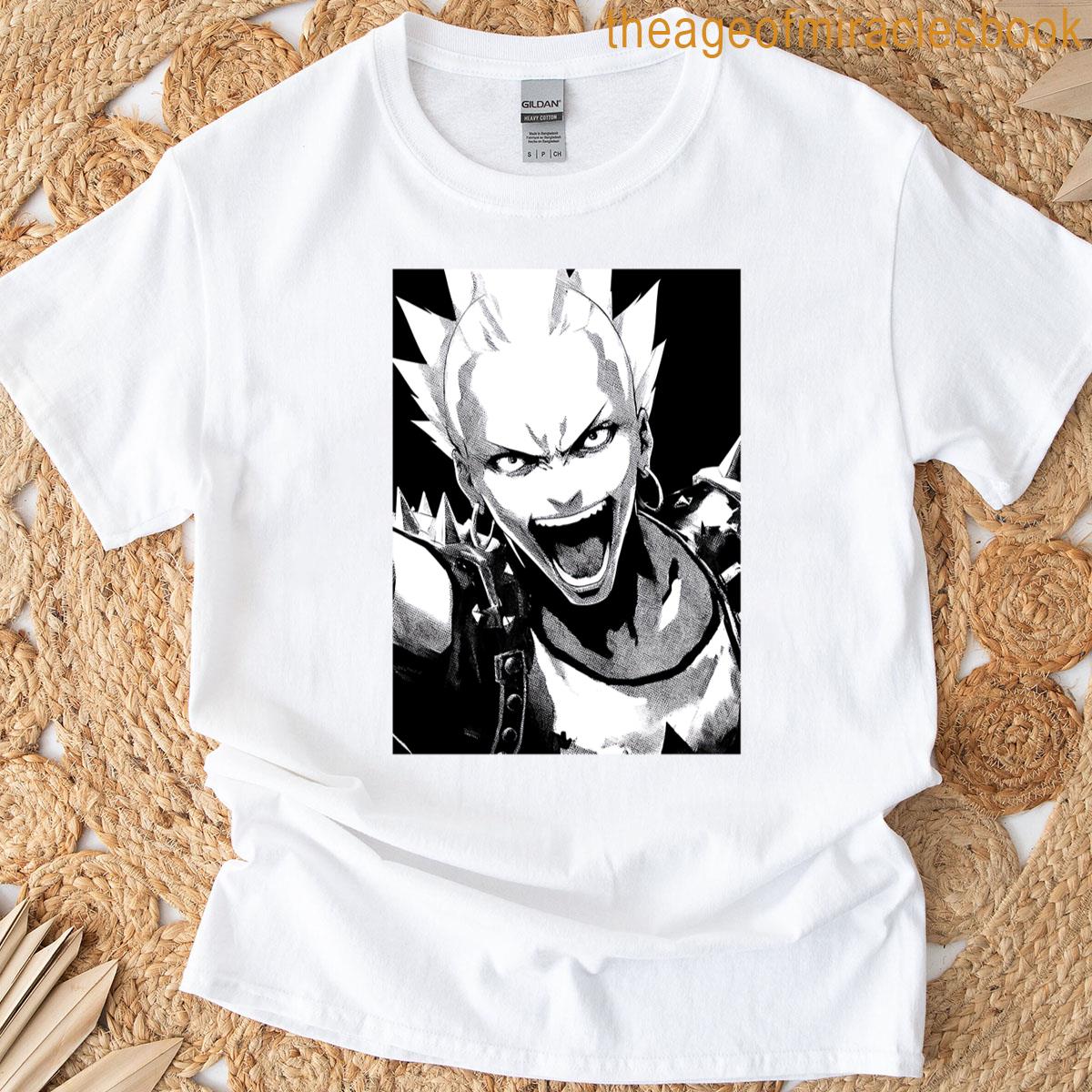 Punk Rock Fighter With Mohawk And Attitude T-shirt