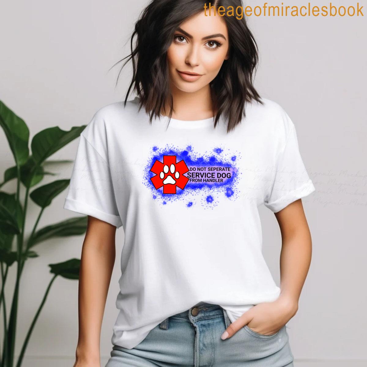 Service Dog Blue T-shirt