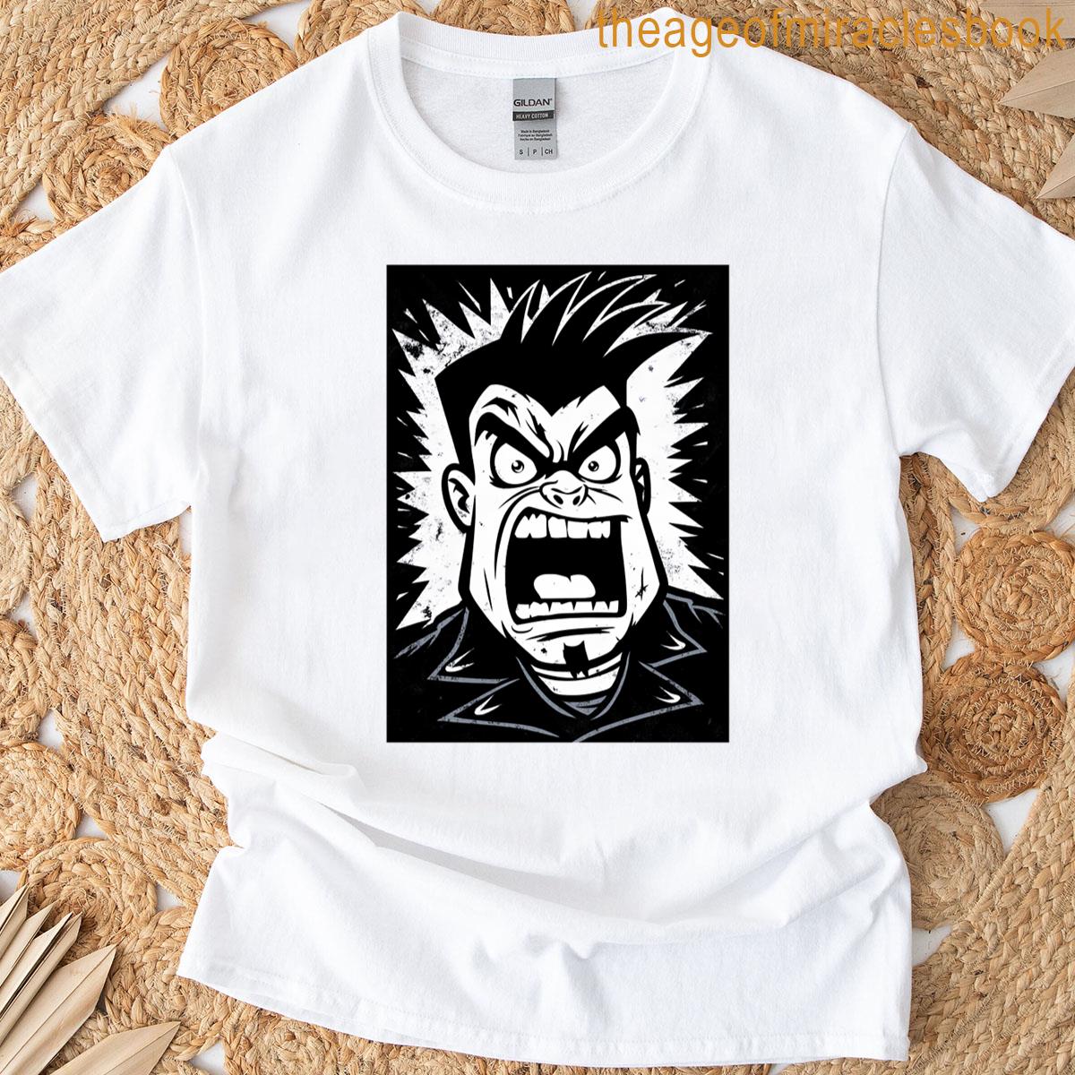 Vector Styled Angry Man With Gothic Outfit T-shirt