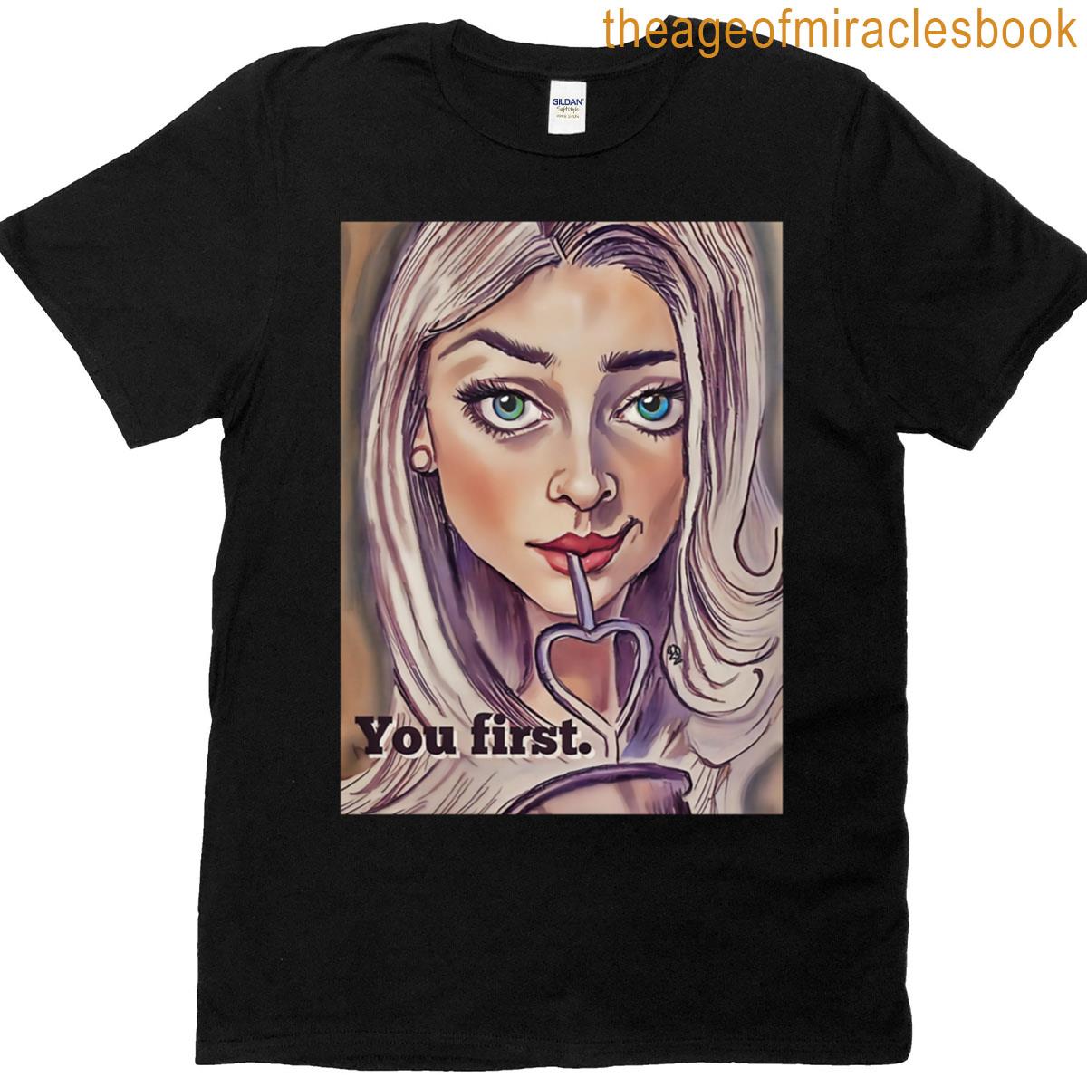 You First Bold Feminine Pop Art Portrait T-shirt