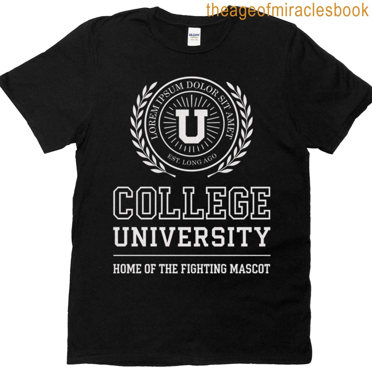 College University Parody Crest Funny Campus Humor Design T-shirt
