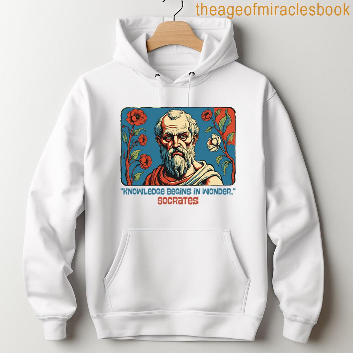 Knowledge Begins In Wonder Socrates T-shirt