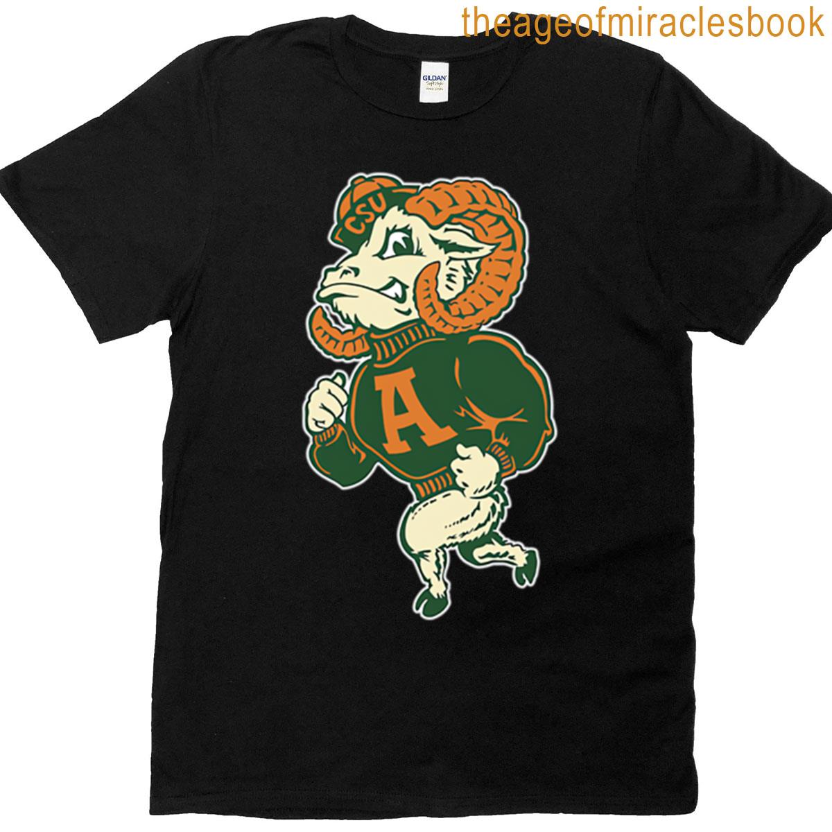 Vintage Colorado State University Aggies Logo Design T-shirt