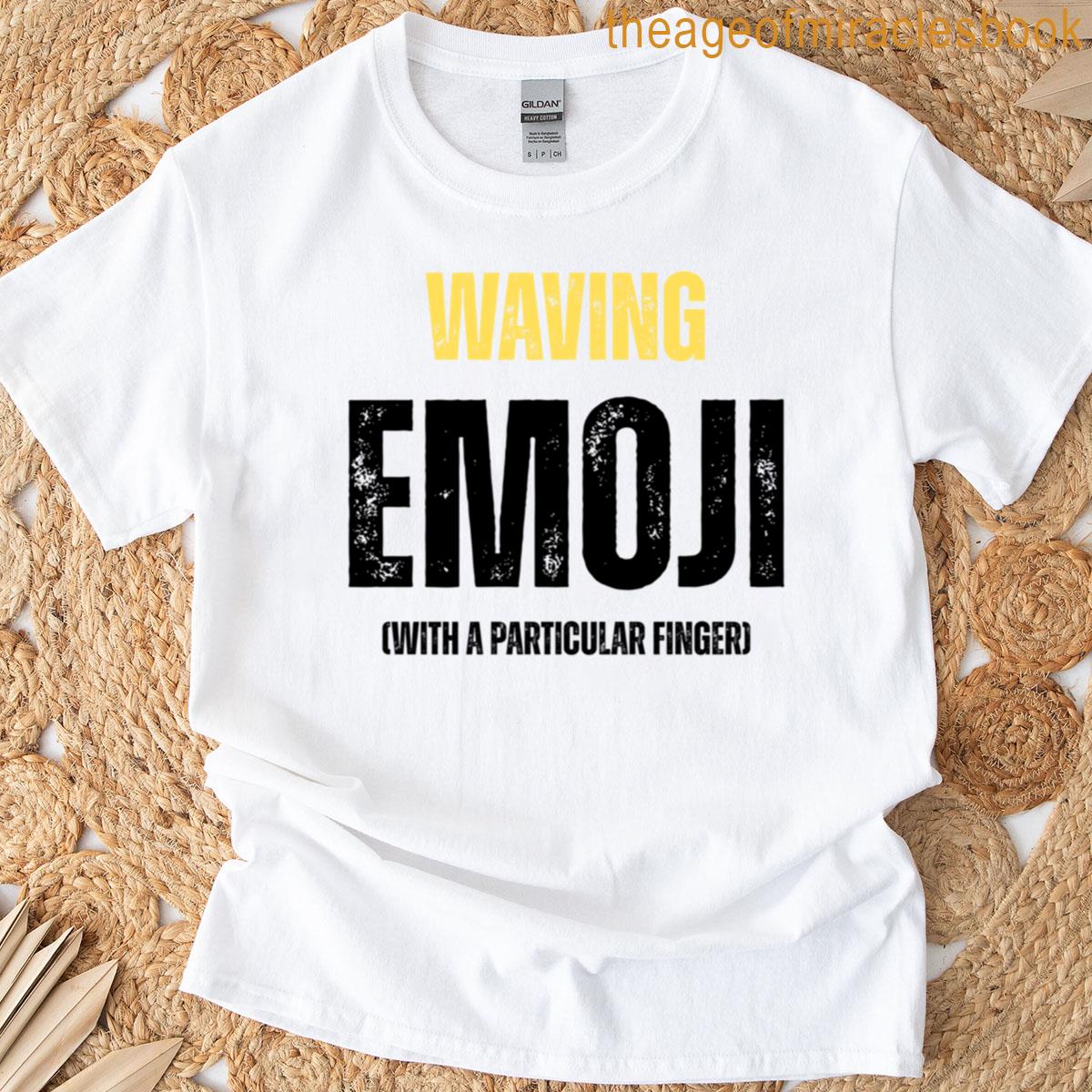 Single-finger Wave Emoji Sarcastic Middle-finger Hello Distressed Text ...