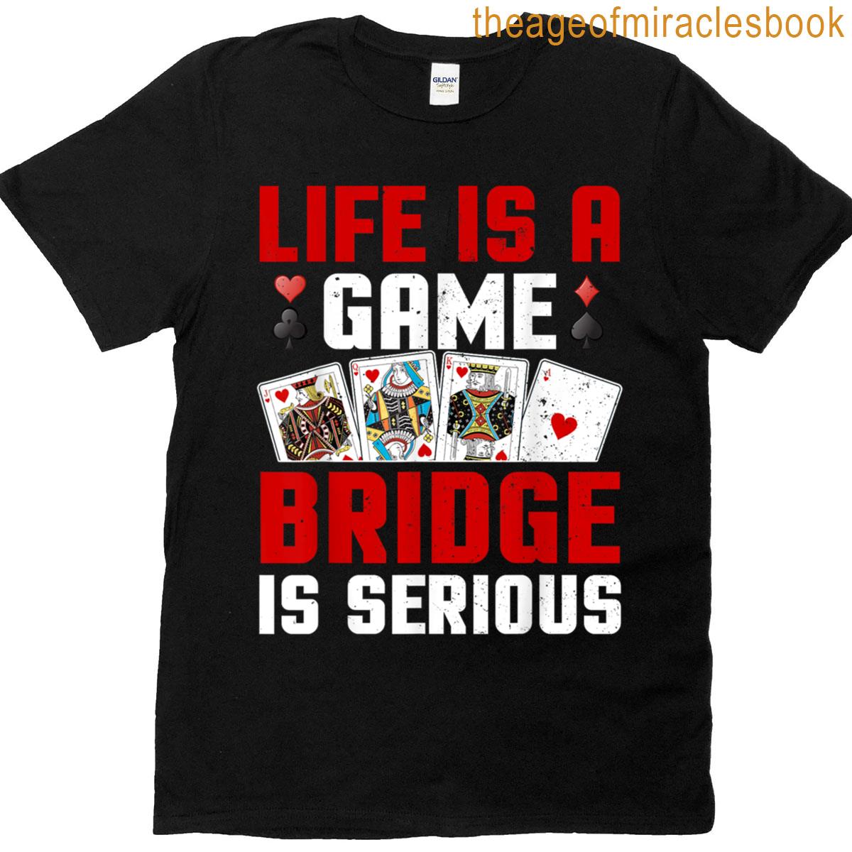 Cool Bridge Player Art For Men Women Bridge Card Game Bridge T-shirt
